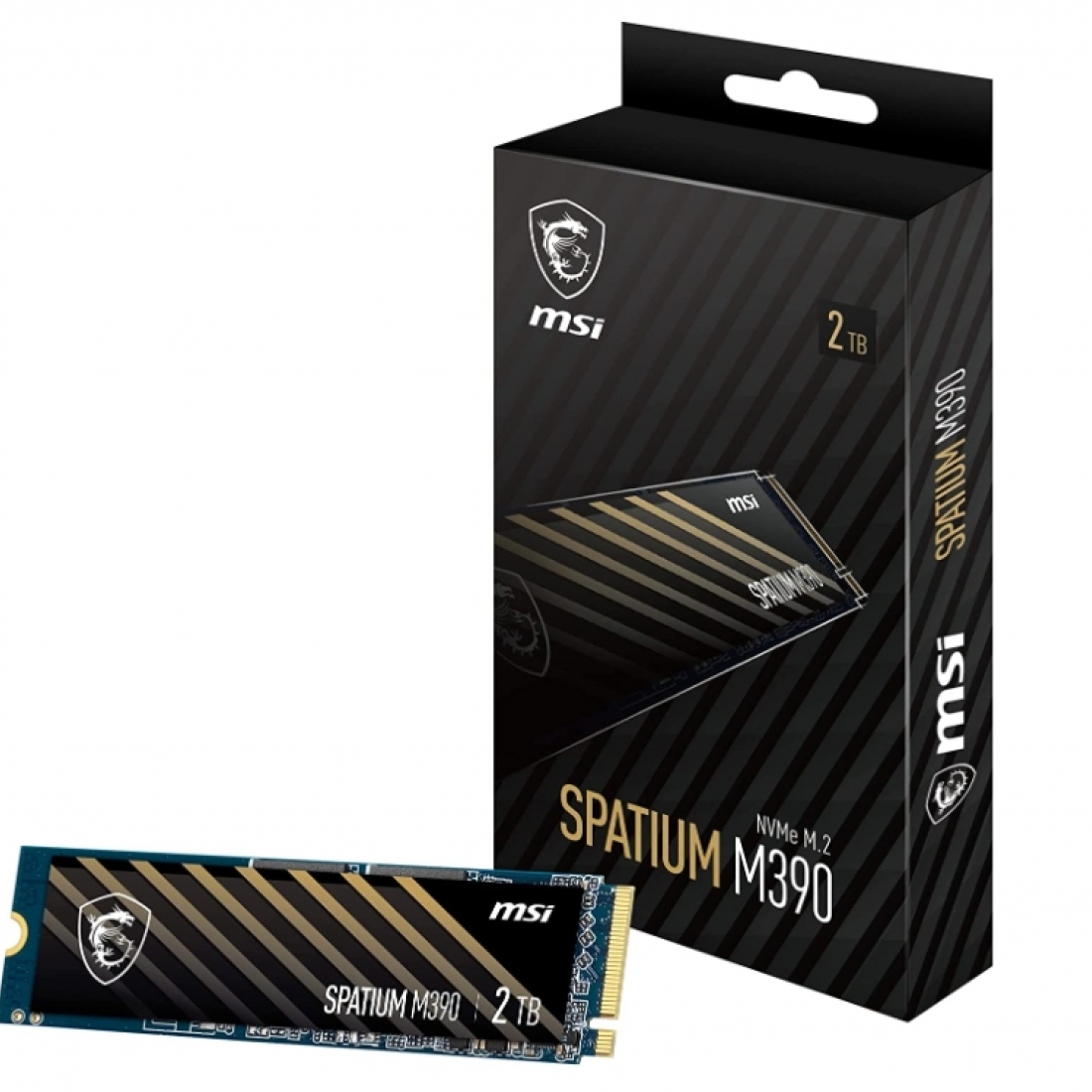 DISCO SSD M.2 MSI SPATIUM M390 2TB PCIE GEN3X4, NVME 1.4 (6396) | MSI